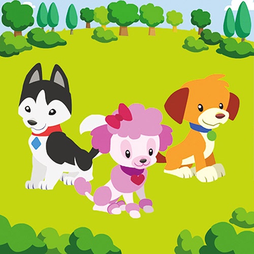 Leapfrog Dog Cartoon