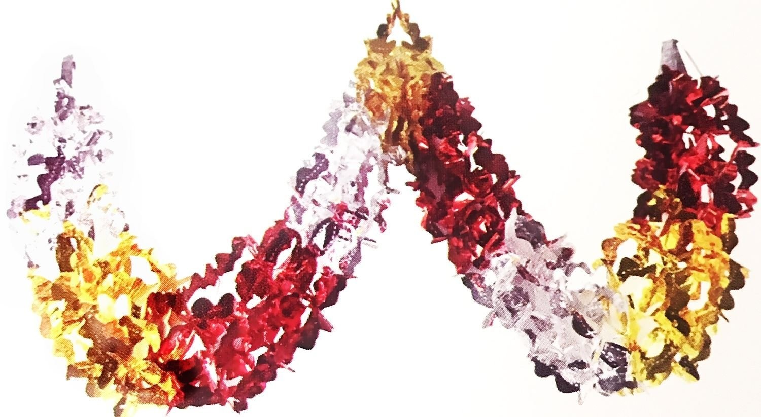 Christmas Foil Garland Ceiling Decorations | Homeminimalisite.com